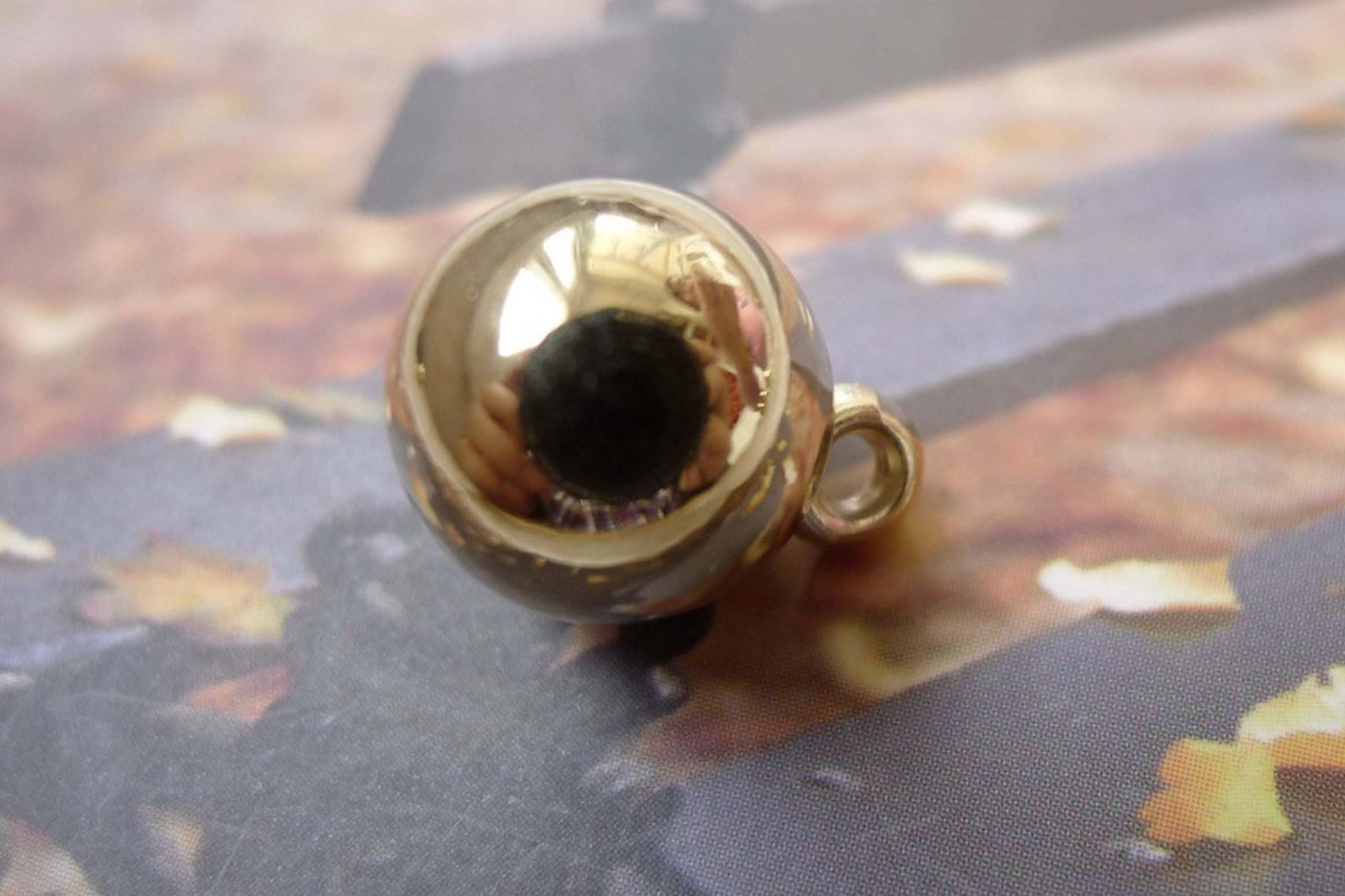 20 pcs Gold Coated Plastic 3D Ball Charms 12mm A6684 | Etsy