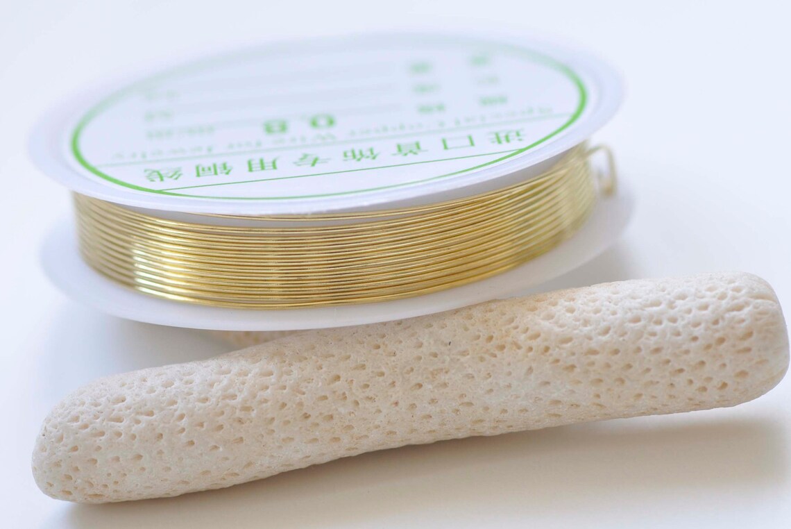 7.2ft 2.2m of Gold Color Copper Wire Spool 0.8mm 21gauge | Etsy