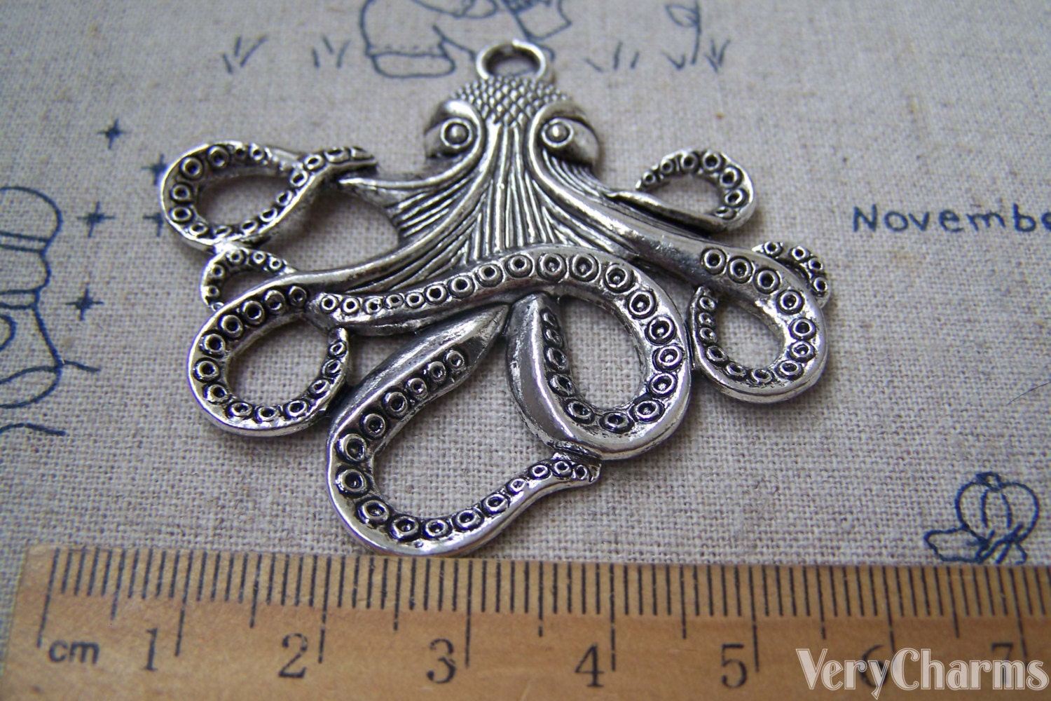 4 Pcs of Antique Silver Huge Octopus Pendants 57x59mm A2919 - Etsy