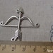 10 Pcs of Antique Silver Bow and Arrow Connectors Charms Pendants ...
