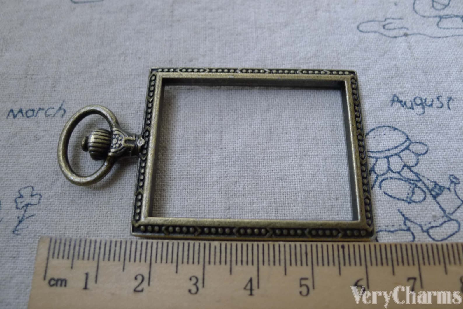 4 Pcs Antique Bronze Rectangular Pocket Watch Frame Base - Etsy