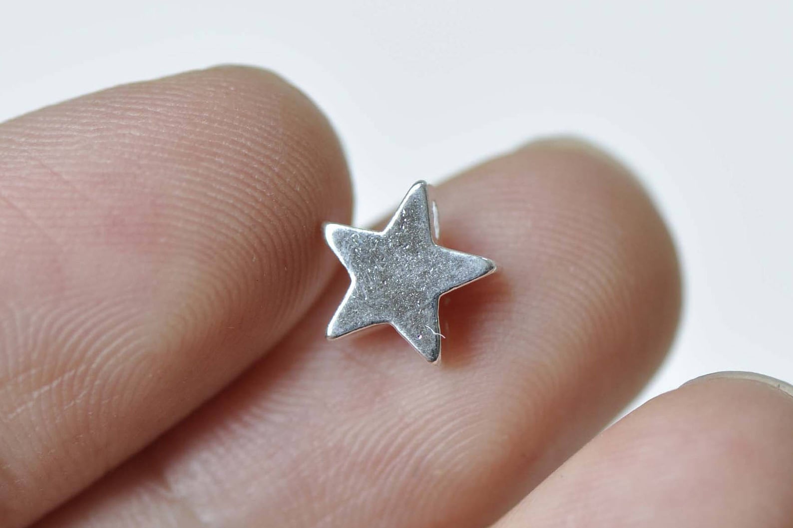 50 Pcs Shiny Silver Tone Tiny Star Spacer Beads 8mm A8843 - Etsy