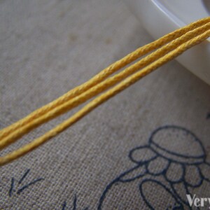 100 Yards Golden Yellow Cotton Cord Wax Cord Thread 1mm A5349 - Etsy