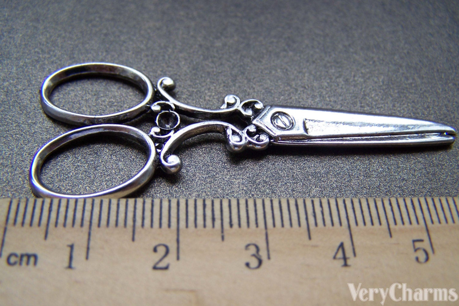 Antique Silver Scissors Charms Barber Shop Victorian Scissors | Etsy