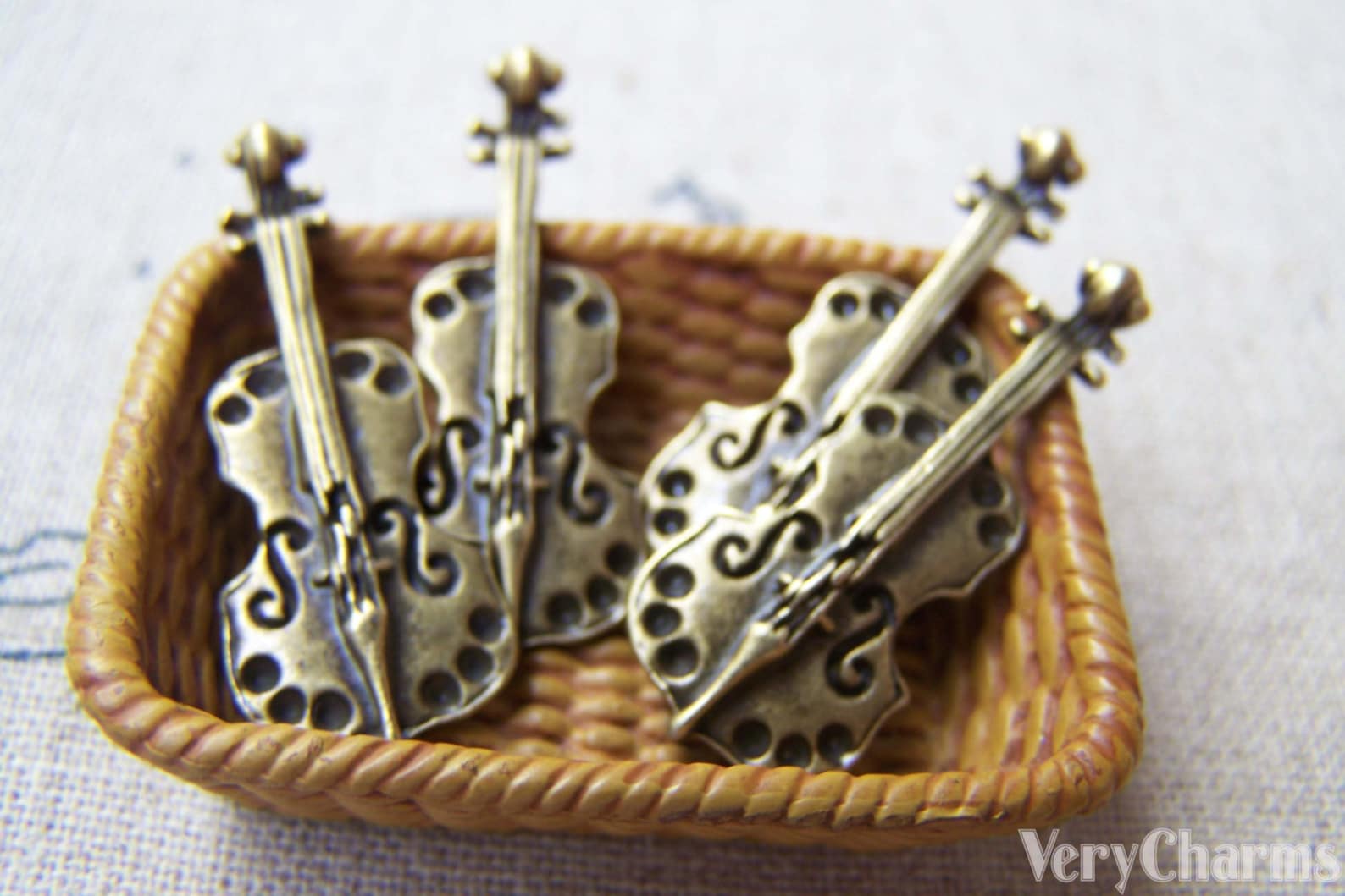 10 Pcs of Antique Bronze Music Instruments Cello Violin Charms - Etsy