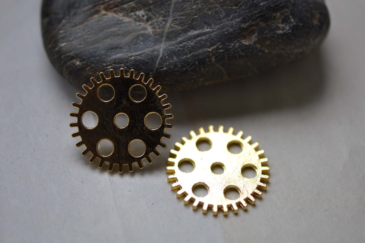 Gold Gear Connectors Seven Holes Clockwork Watch Parts Charms - Etsy