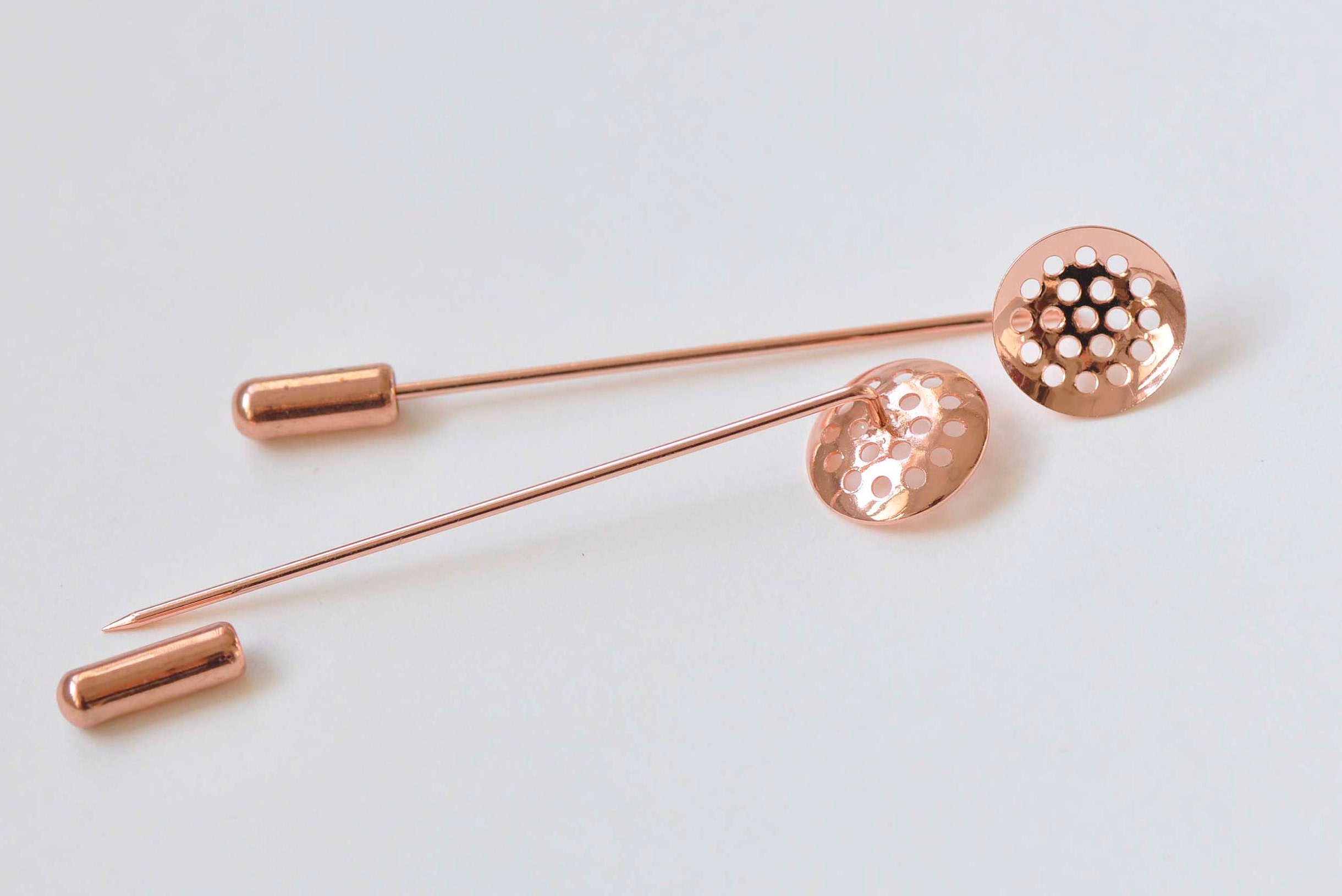 10 Sets Stick Pin Clutch Brooch Multiple Hole Sieve Setting - Etsy