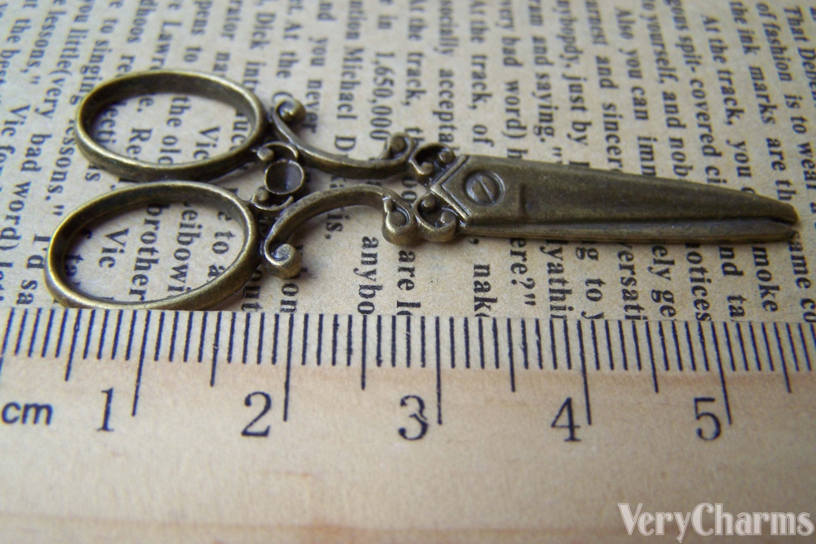 Victorian Scissors Pendants Antique Bronze Tailor Shears | Etsy