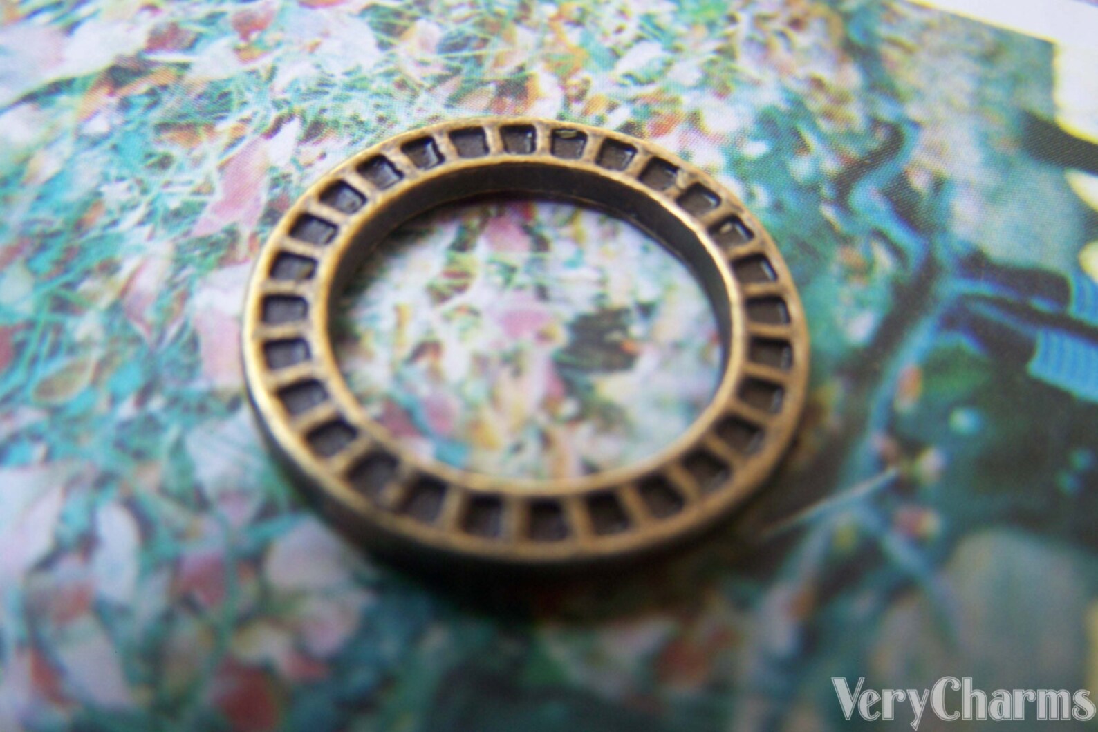 Antique Bronze Textured Circle Rings 19mm Set of 20 A4817 - Etsy