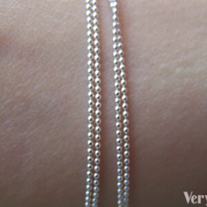 16ft (5m) Shiny Silver Tiny Bead Ball Necklace Chain 1mm A3060 - Etsy