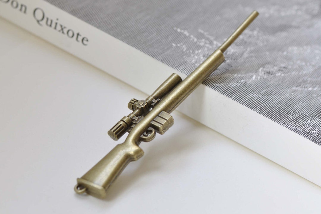 Large Sniper Gun Rifle Pendants Antique Bronze Weapon Charms 27x120mm ...