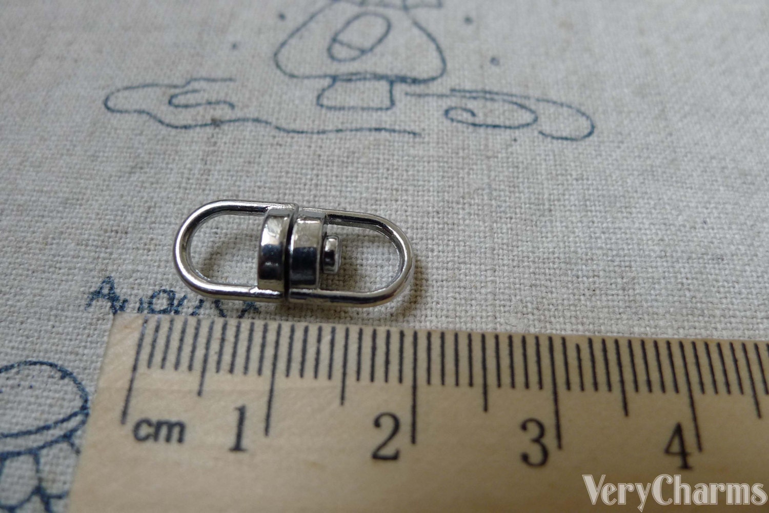 20 Pcs Chrome Color Swivel Key Ring Connector Clasps Double - Etsy