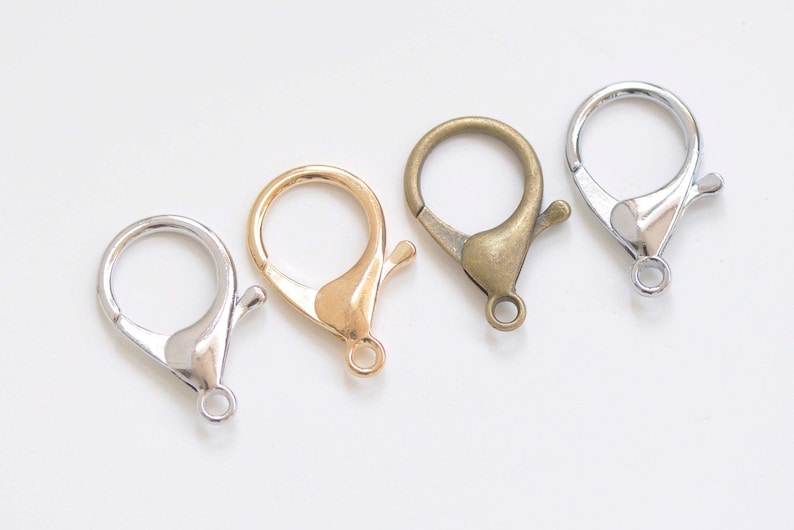 Large Lobster Clasps Parrot Claw 22x36mm Antiqued Bronze/platinum/light ...