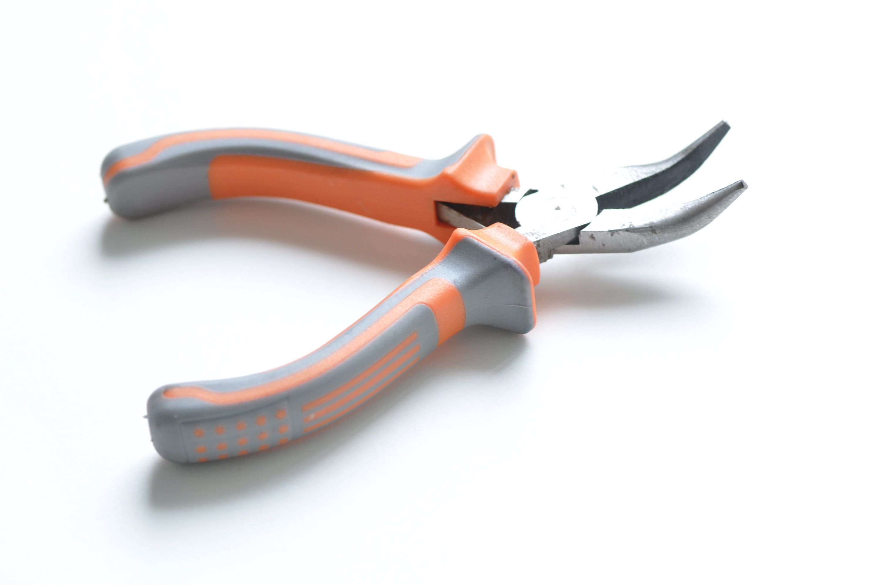 Round Flat Nose Wire-cutter Jewelry Pliers Orange Handle Tool for Wire ...