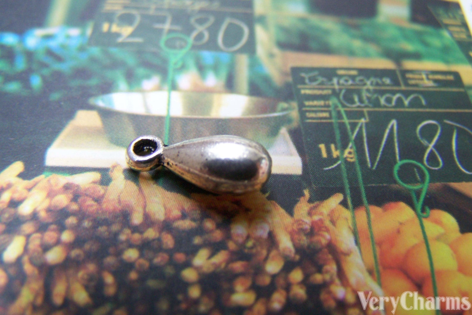 50 Pcs Antique Silve Fat Rain Drop Teardrop Charms 5x9mm A970 - Etsy