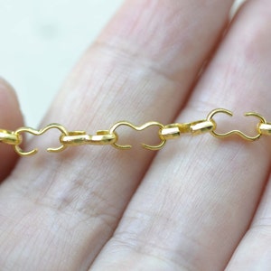 Gold 8 Shaped Chain Cord Clasps Findings 4x8mm Set of 100 A8163 - Etsy