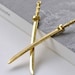 Gold Japanese Blade Katana Sword Charms 10x108mm Set of 5 A7964 - Etsy