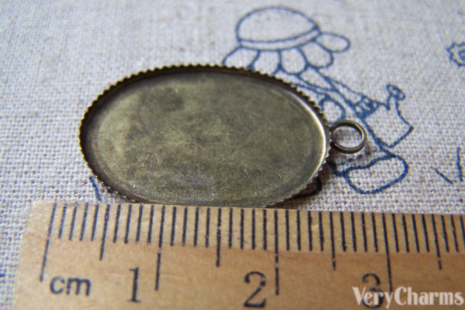 10 Pcs of Antique Bronze Brass Oval Sawtooth Base Settings - Etsy