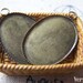 10 Pcs of Antique Bronze Brass Oval Sawtooth Base Settings Match ...