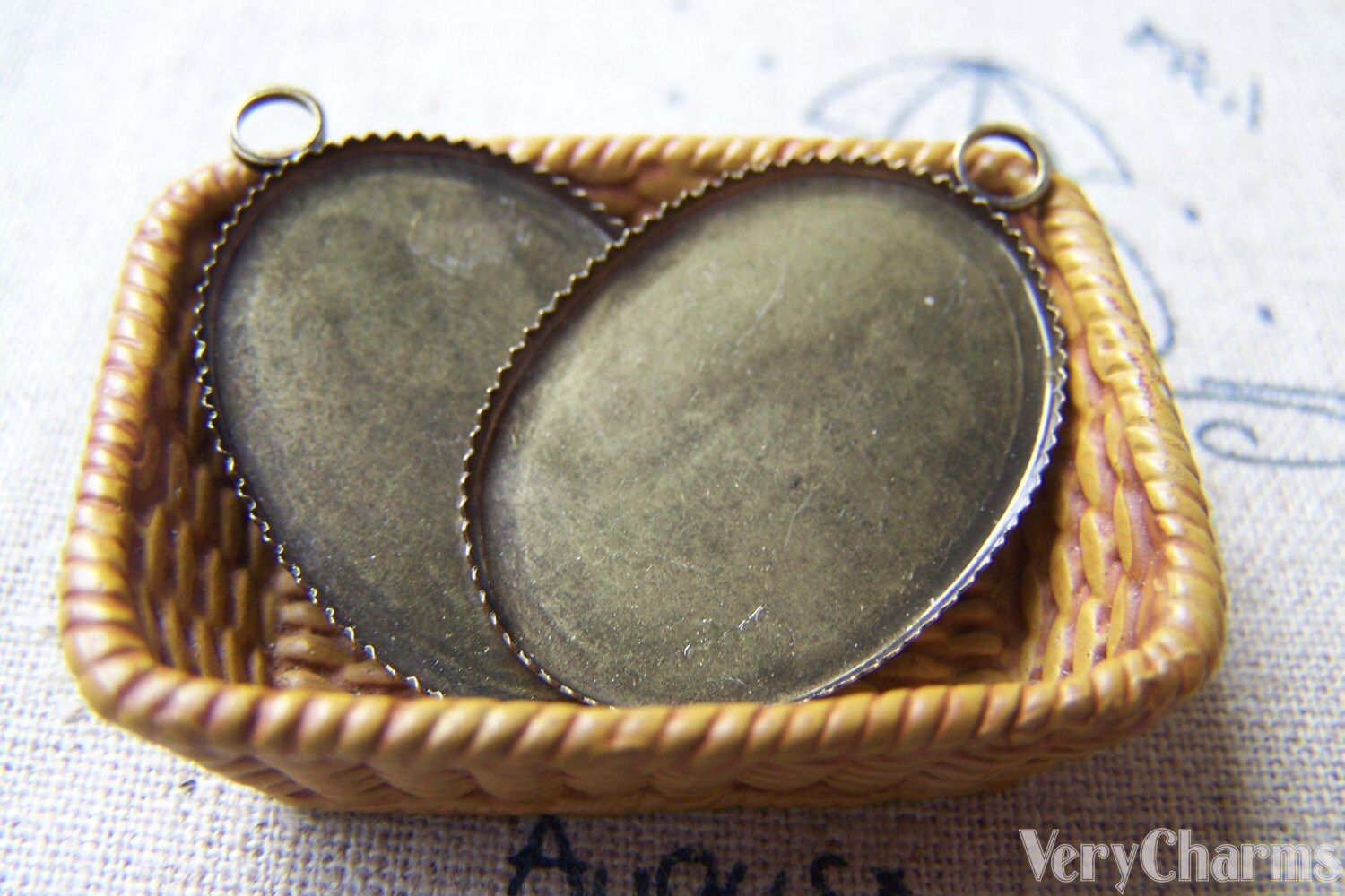 10 Pcs of Antique Bronze Brass Oval Sawtooth Base Settings - Etsy