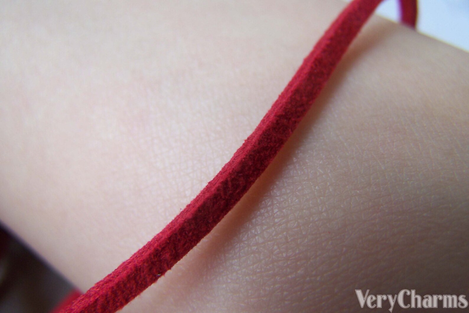 10 Meters of Square Red Suede Faux Leather Ribbon Cords String | Etsy