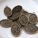 20 Pcs Antique Bronze Initial Letter H Oval Charms 11x16.5mm A3068 - Etsy