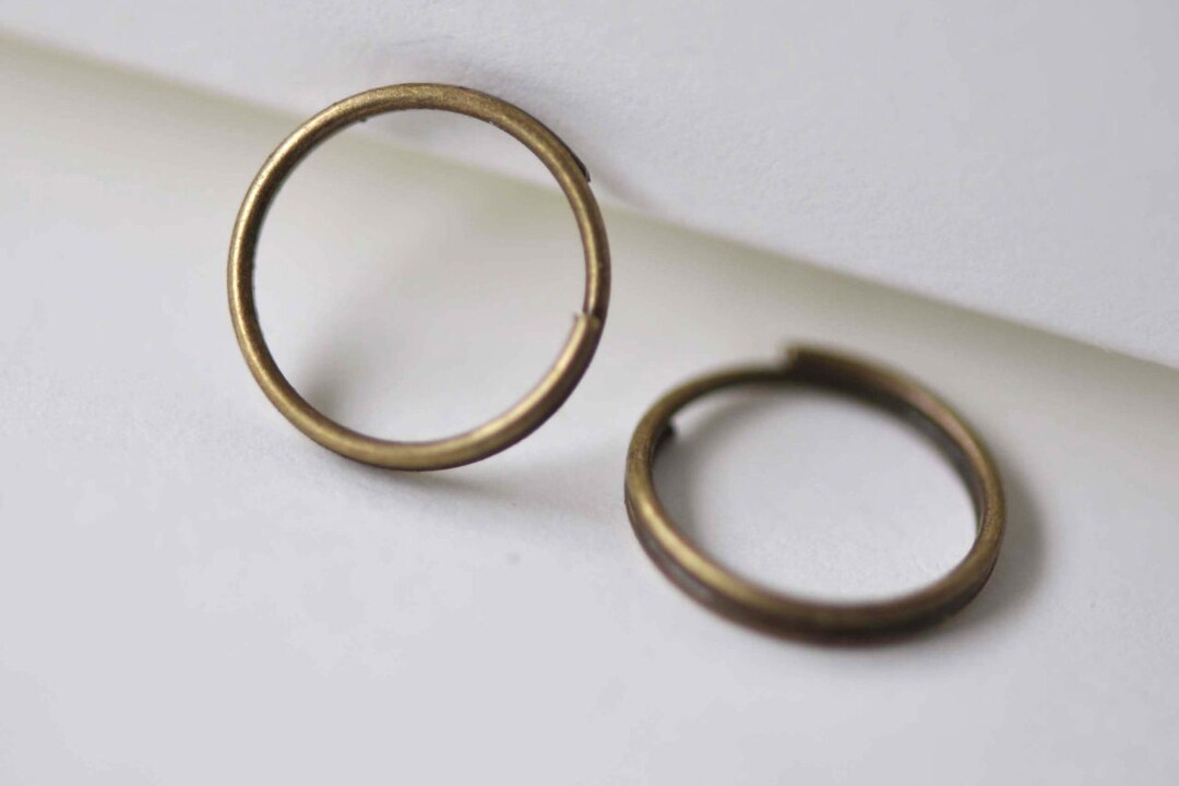 Iron Split Rings Antique Bronze Finish 11mm 22 Gauge Set of 180 Pcs ...
