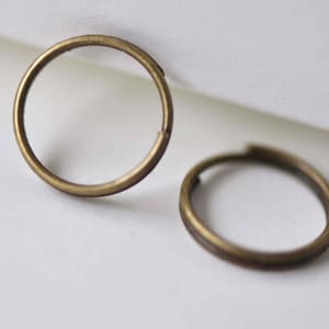 Iron Split Rings Antique Bronze Finish 11mm 22 Gauge Set of 180 Pcs ...
