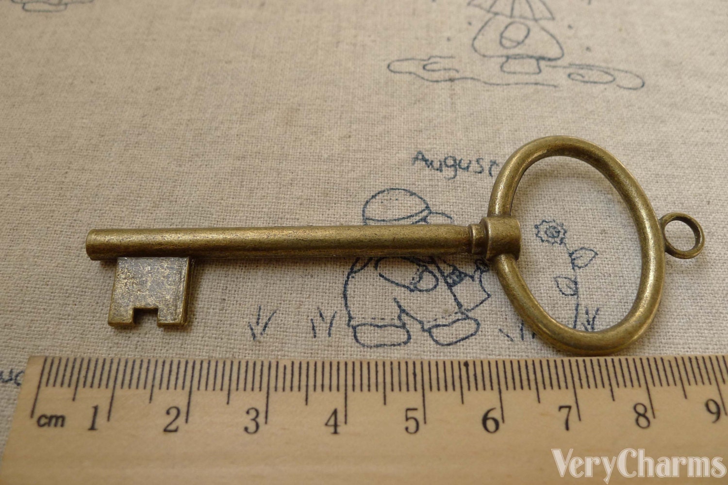 4 Pcs of Antique Bronze Oval Key Pendants HEAVY 35x92mm A6249 | Etsy