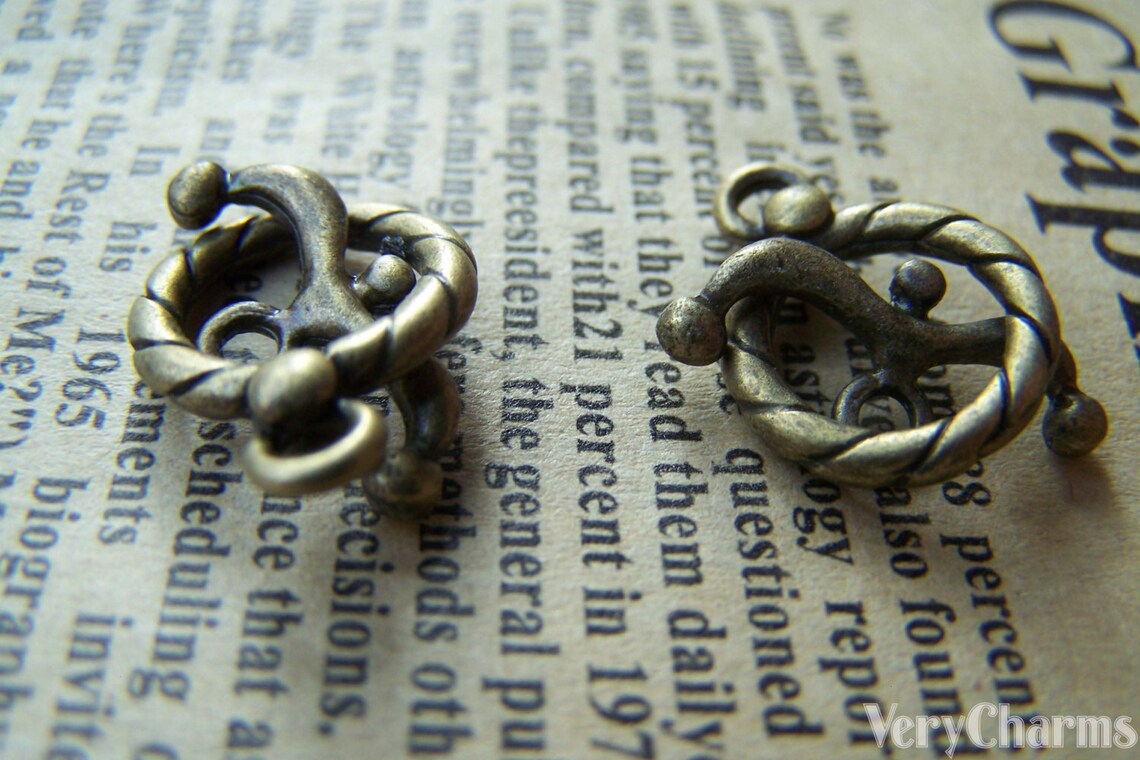 20 Sets of Antique Bronze Coil Bow Toggle Clasps A231 - Etsy