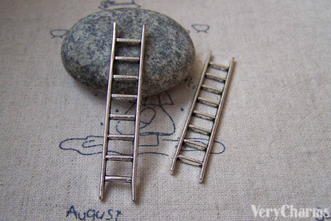 10 Pcs of Antique Silver Ladder Pendant Charms 10x51mm A5727 - Etsy