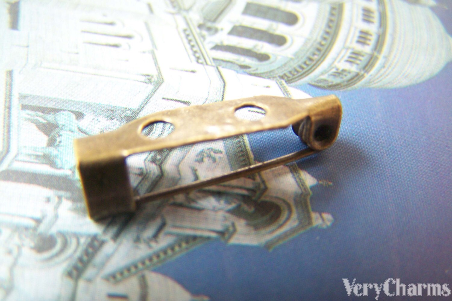 50 Pcs of Antique Bronze Brooch Back Bar Pins 20mm A4239 - Etsy