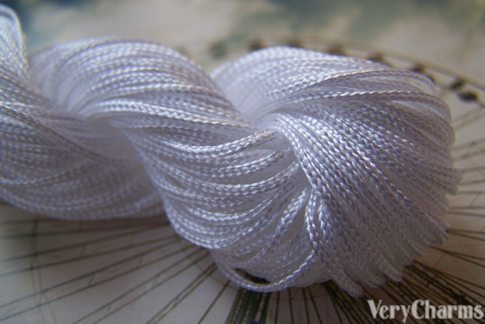 One Bundle 36 meters Neon White Chinese Knot Rattail Braided | Etsy