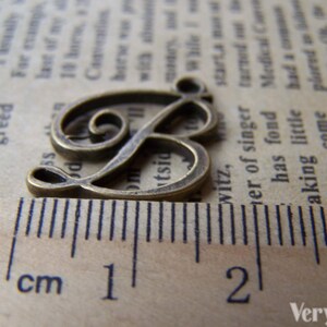 20 Pcs of Antique Bronze Alphabet Letter B Charms 16x18mm A481 - Etsy