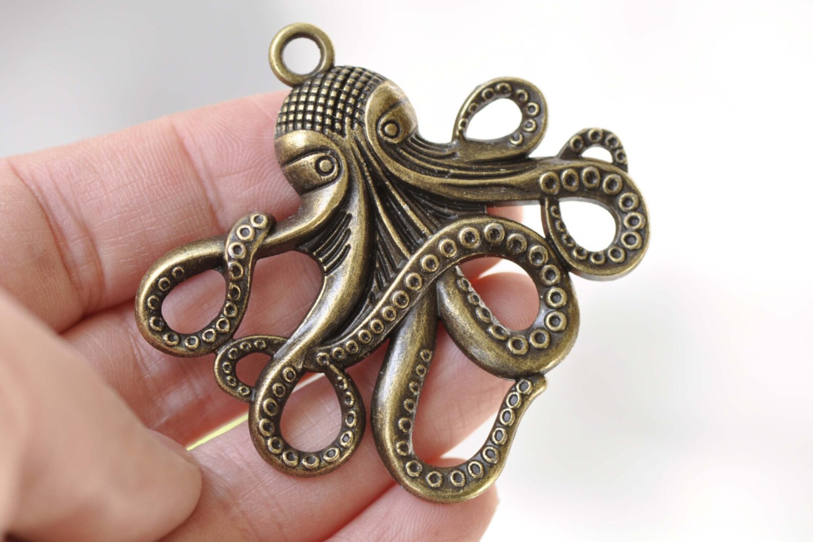 Antique Bronze Large Octopus Charm Pendants 57x59mm Set of 4 A8373 - Etsy