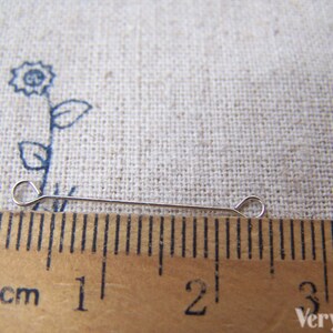 50 Pcs Platinum Double Sided Eye Pins 25mm 28gauge A4997 - Etsy