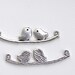 Antique Silver Two Love Birds on Branch Connector Charms 11x44mm Set of ...