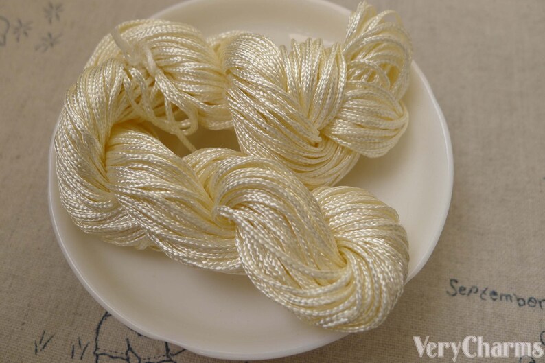 One Bundle 36 Meters Neon Yellow Chinese Knot Rattail | Etsy