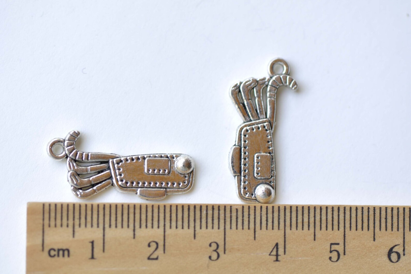 Antique Silver Golf Bag Charms 12x22mm Set of 20 A8260 | Etsy