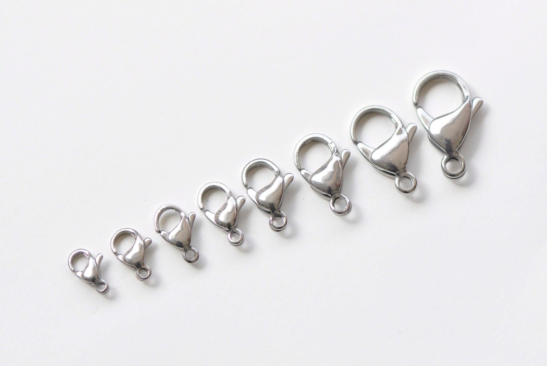 316 Stainless Steel Parrot Claw Lobster Clasps 9mm/10mm/11mm/12mm/13mm ...