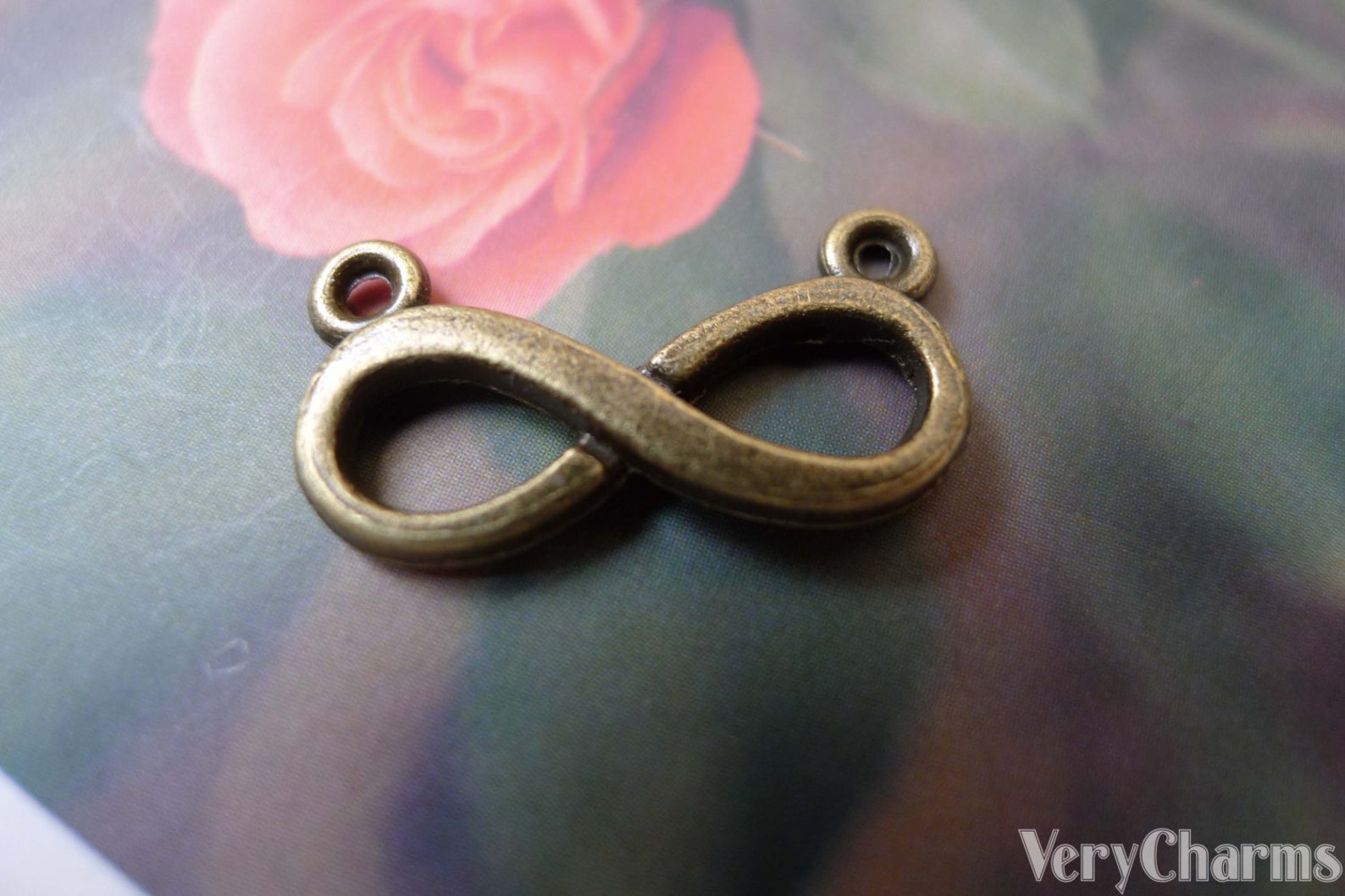 Figure 8 Connector Bronze Charms 10x20mm Set of 50 Pcs A7464 - Etsy