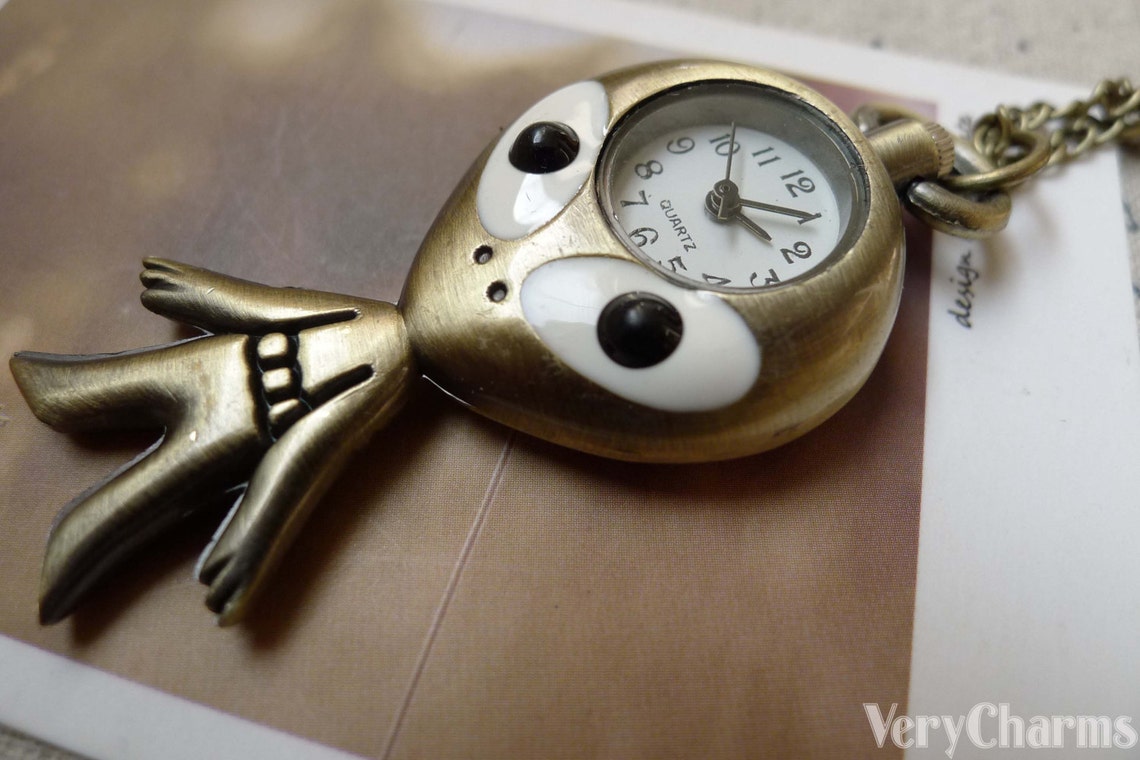 1 PC Antique Bronze Alien Pocket Watch 55mm A6193 - Etsy