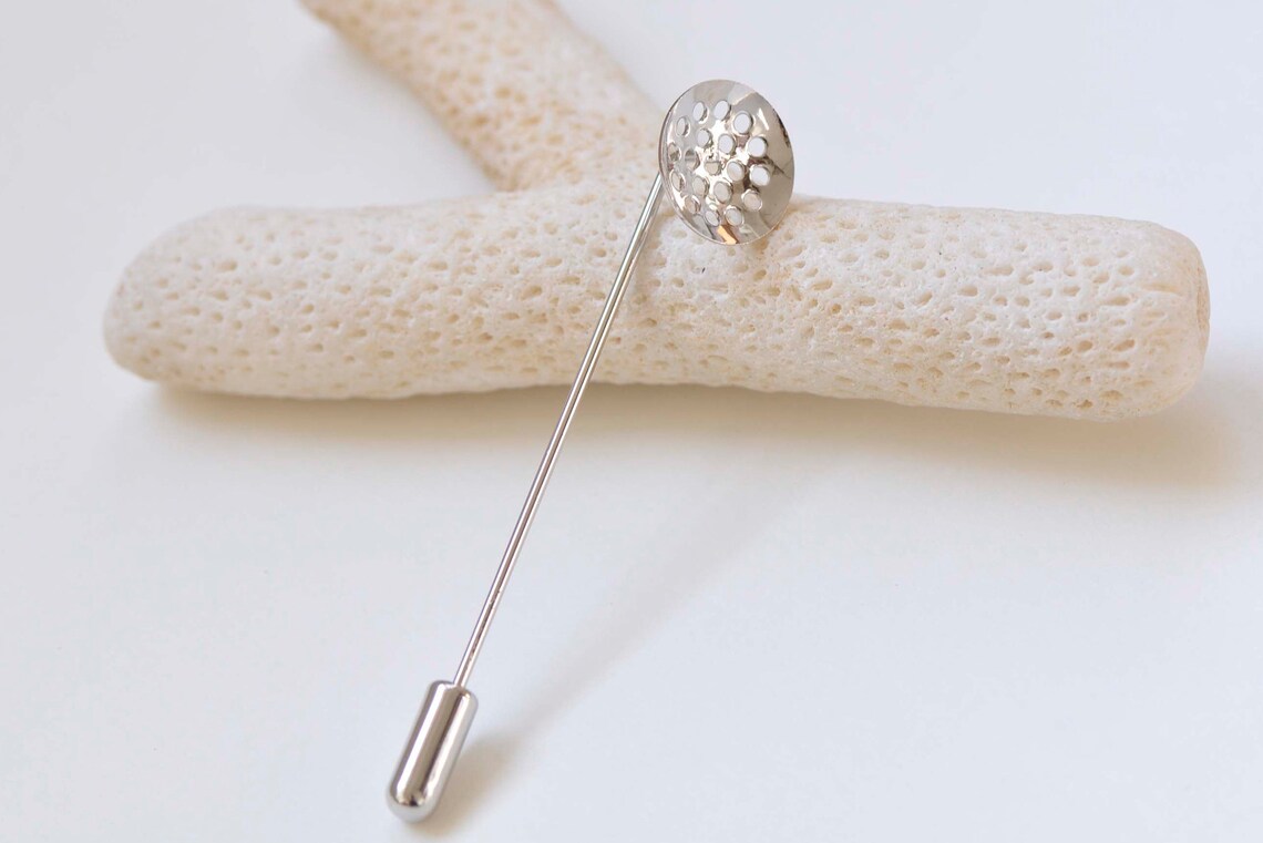 10 Sets Stick Pin Clutch Brooch Multiple Hole Sieve Setting - Etsy