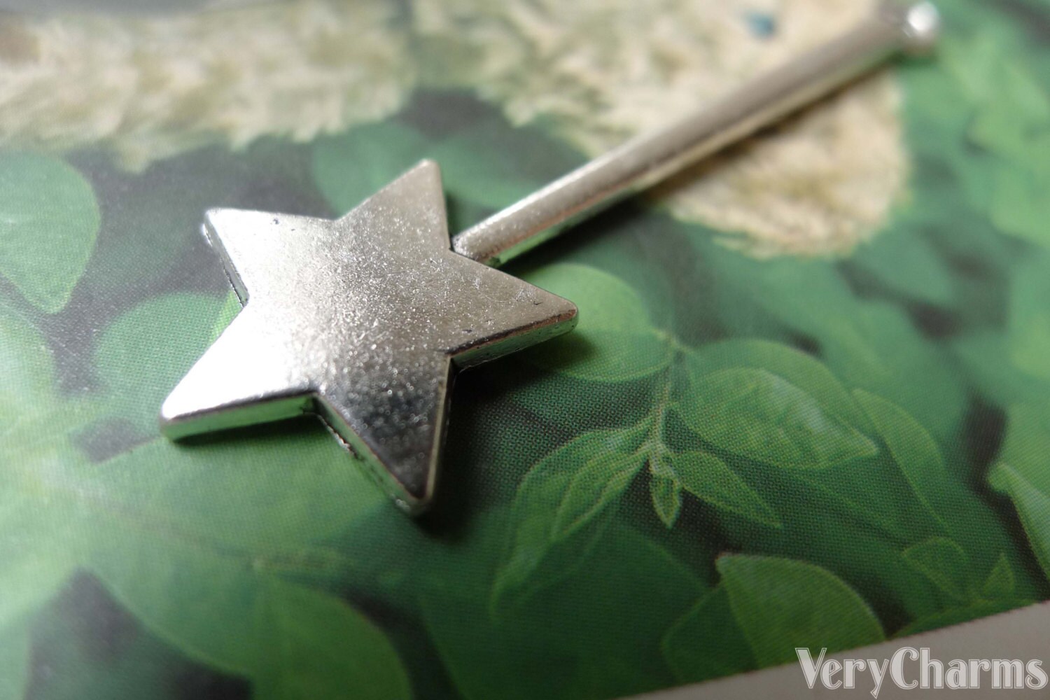 10 Pcs of Antique Silver Star Stick Charms 14x48mm A6869 - Etsy