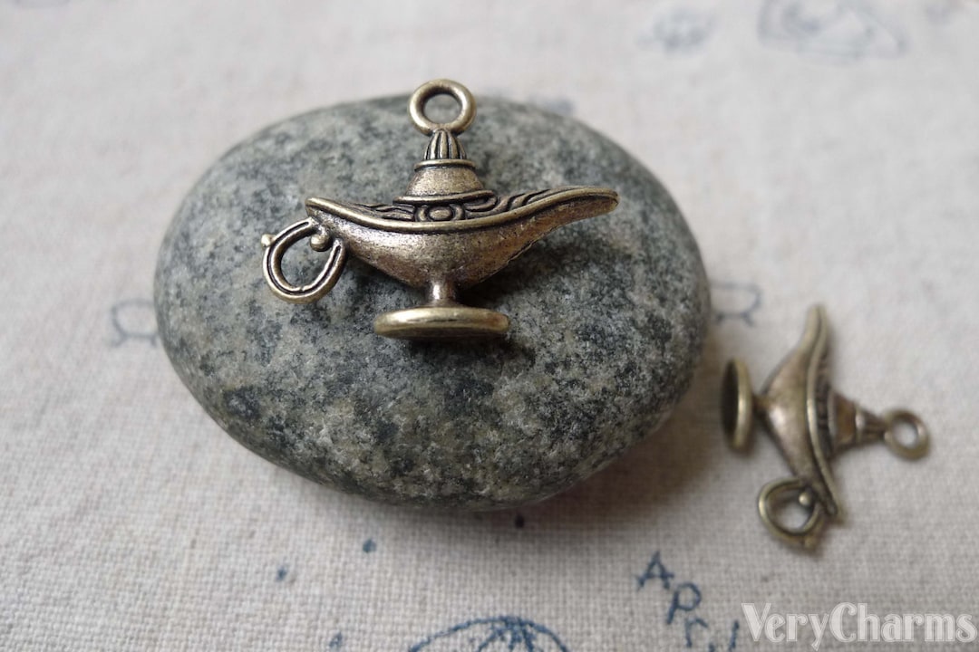 20 Pcs of Antique Bronze Lamp Charms 18x22mm A6787 - Etsy