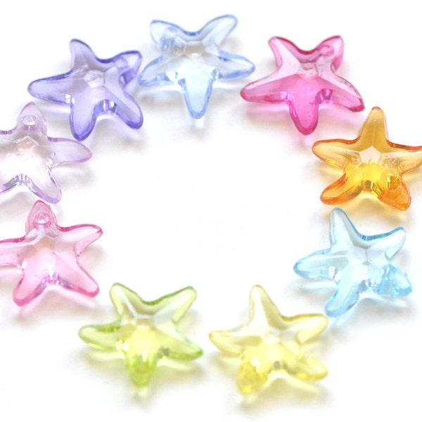 Plastic Star Charms - Etsy