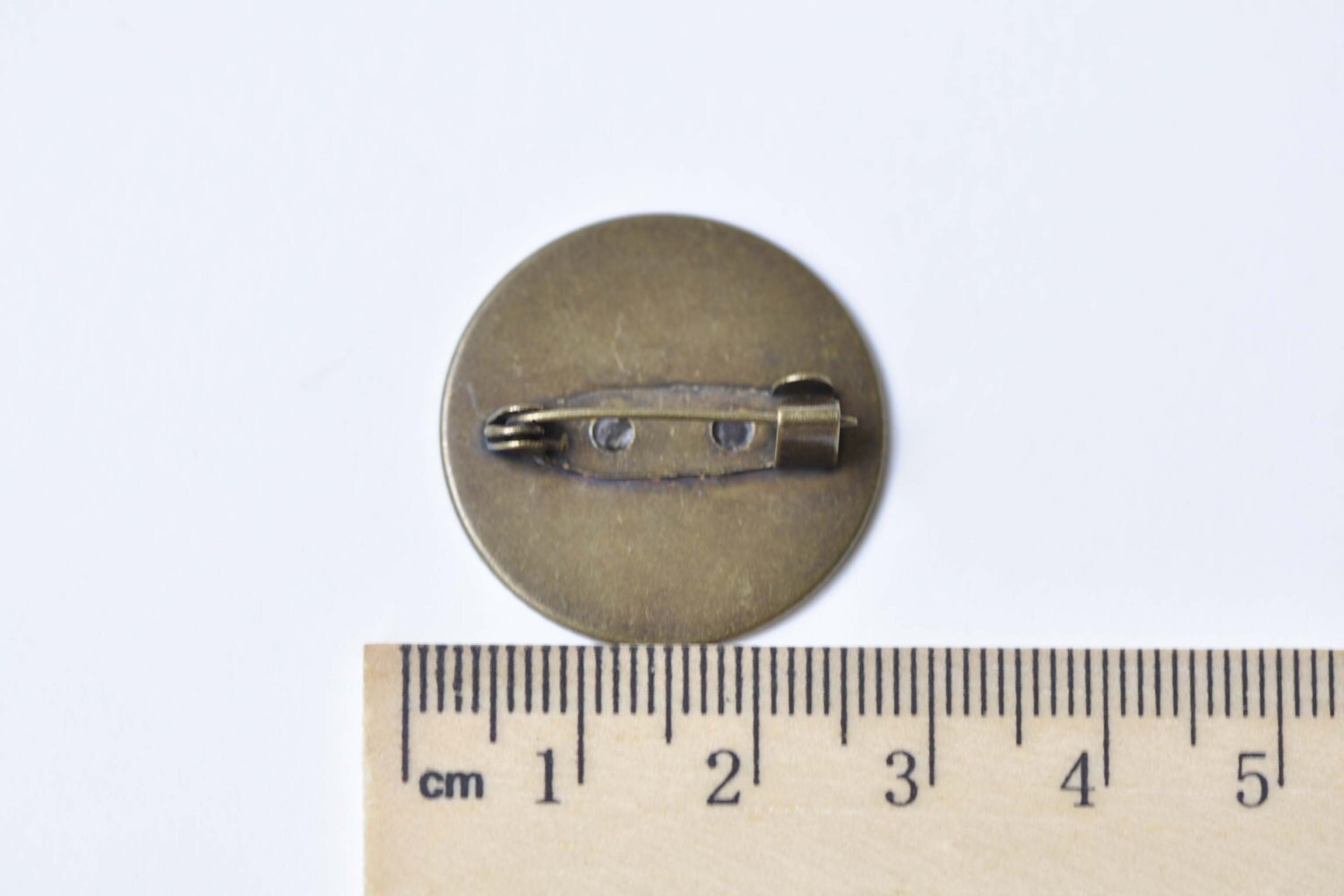 Antique Bronze Brooch Back Base Sawtooth Edge Bezel Setting Match 20mm ...