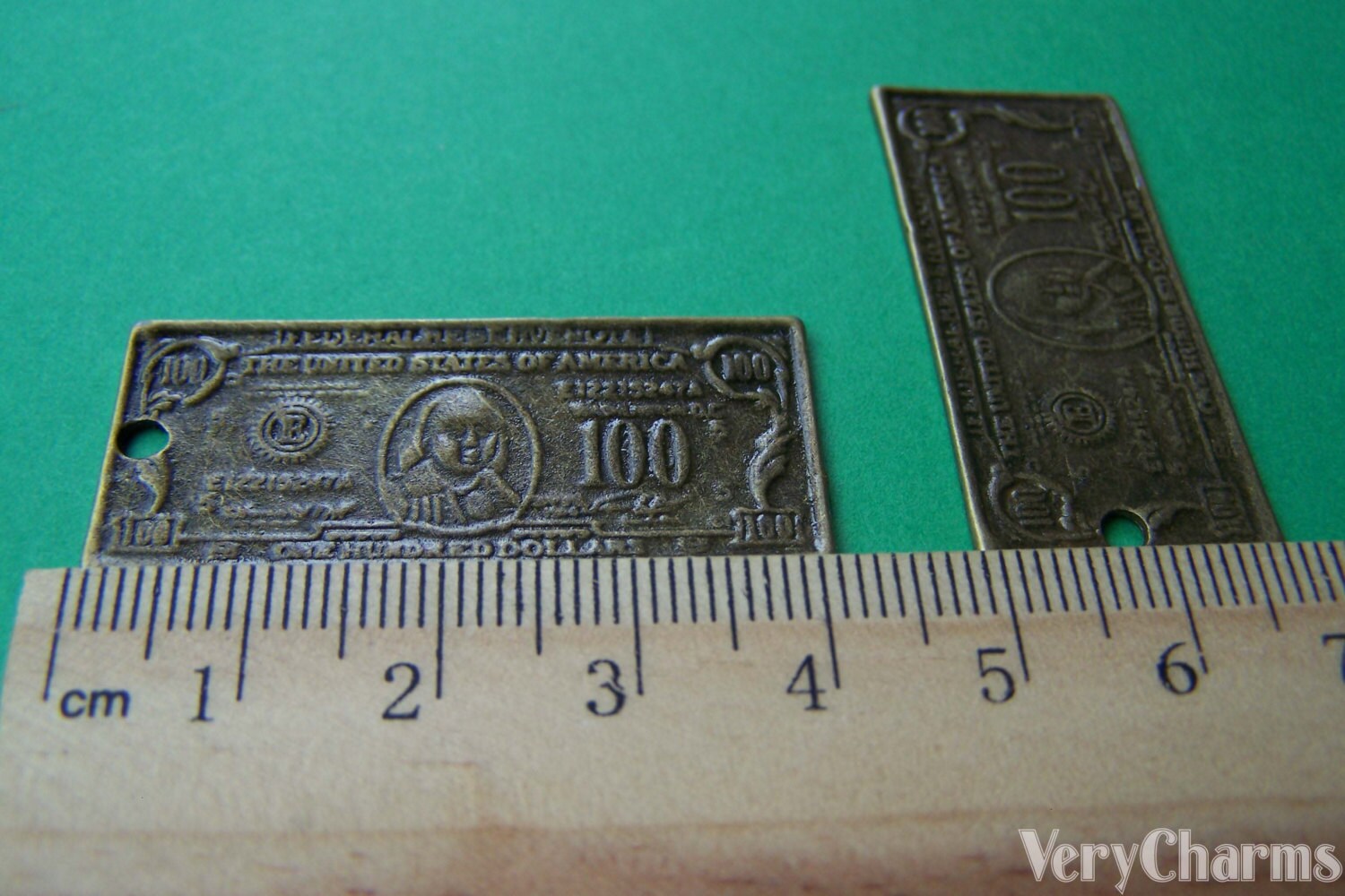 10 pcs of Antique Bronze One Hundred US Dollar Bill Money | Etsy