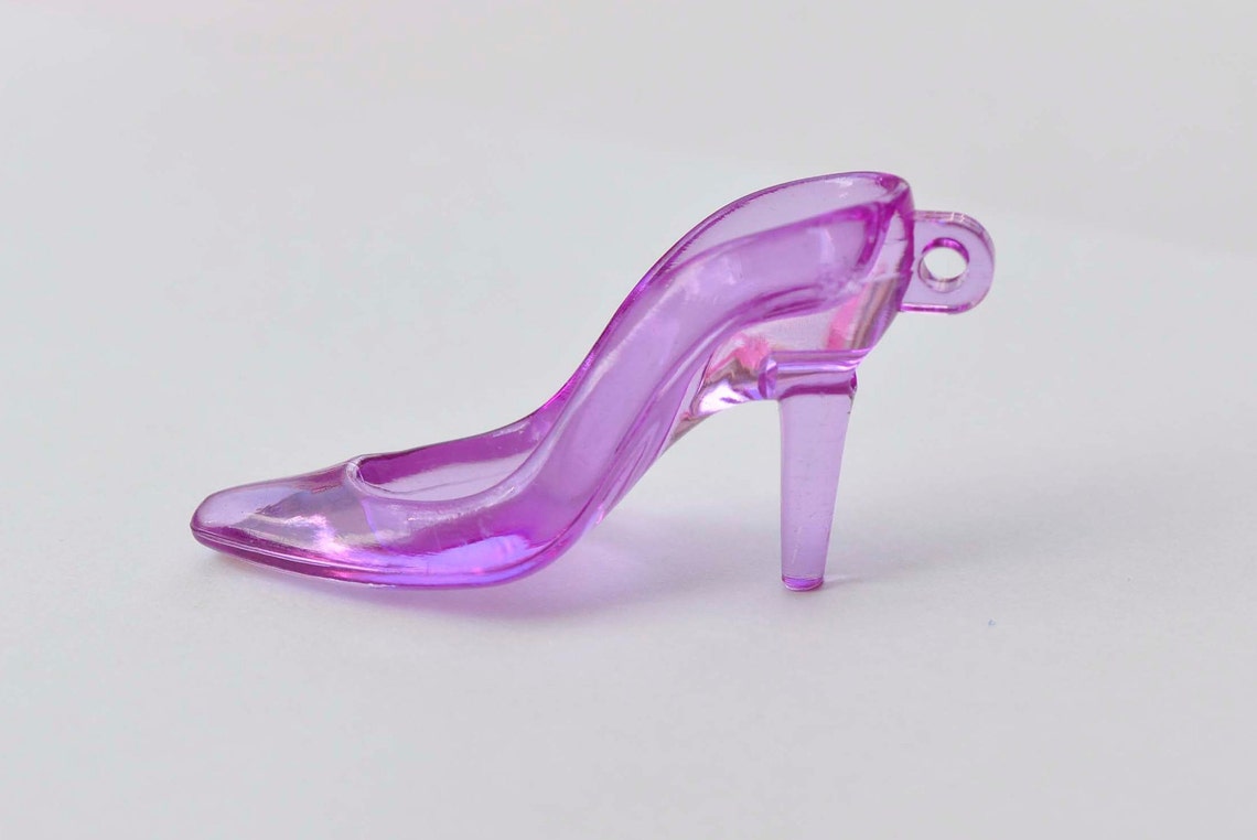 10 Pcs Acrylic High Heel Shoes Charms Pendants 30x65mm Crystal - Etsy