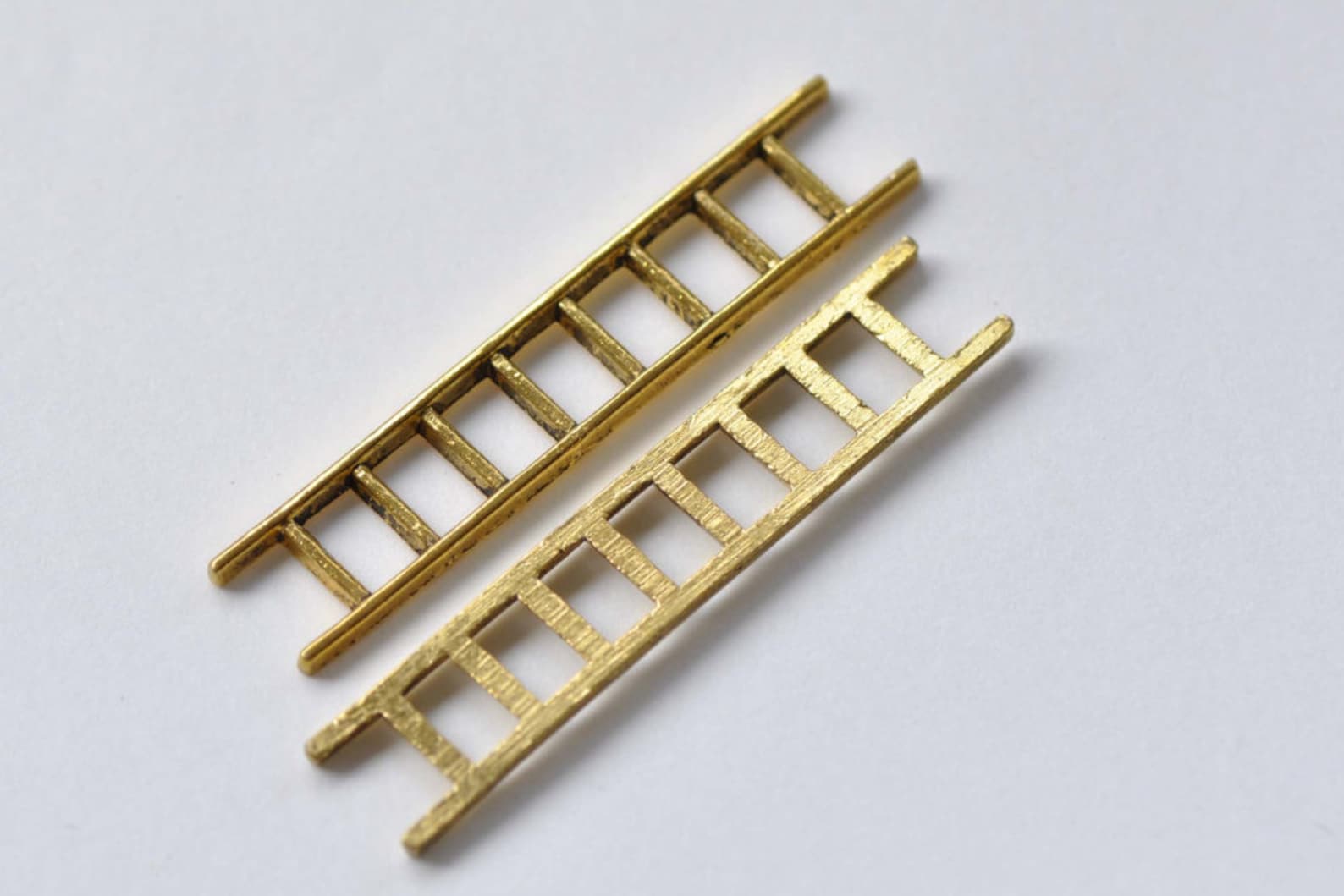 10 Pcs of Antique Gold Ladder Pendant Charms 10x51mm A8606 | Etsy
